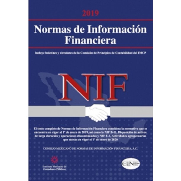 Normas de Información Financiera 2019 Instituto Mexicano de Contadores ...