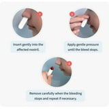Nampons™ for Nosebleeds - 12 Nasal Strips with Hypoallergenic Clotting Agent to Stop Nosebleeds ...