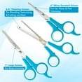 BOSHEL Dog Grooming Scissors Set - 3 Dog Shears With Safe Rounded Tips ...