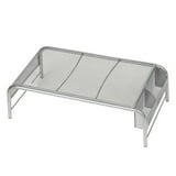 Mind Reader Metal Mesh Monitor Stand, Laptop Riser with 2 Compartments ...