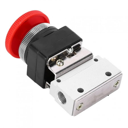 Pneumatic Mechanical Valve Pneumatic Mechanical Valve Push Button Switch 2 Position 3 Way G1/8 ...