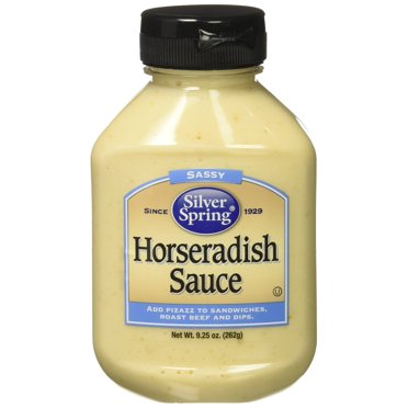 Silver Spring Coarse Cut Prepared Horseradish, Savory Condiment, 8 oz ...