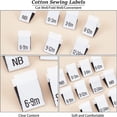 280Pcs 7 Style Neonatal Month Clothing Labels Size Polyester Garment ...