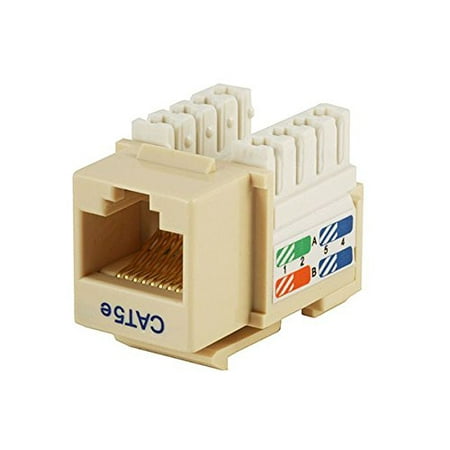 Monoprice Cat5E Punch Down Keystone Jack, Beige (105373) | Walmart Canada