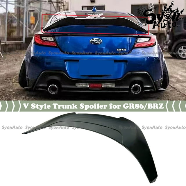 FITS 2022+ GR 86 & BRZ GLOSSY BLACK V STYLE DUCKBILL HIGHKICK TRUNK ...