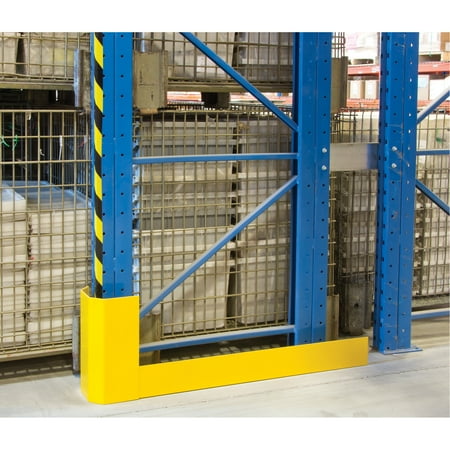 Racking Aisle Protectors, 3" W x 46-1/2 L x 16" H, Safety Yellow ...
