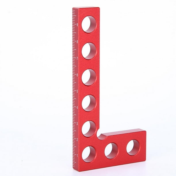 90 Degree Corrosion-Resistant Red Woodworking Right Angle Ruler ...