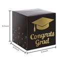 Black Graduation Card Box, Foldable Cardboard Holder for Grad Party ...