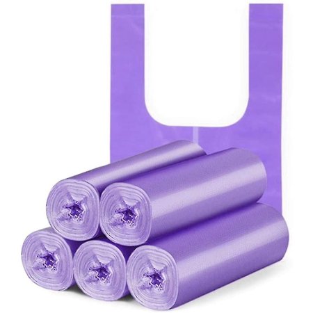 5 Rolls 100pcs Garbage Bag Closure Garbage Bag Odorless Universal ...
