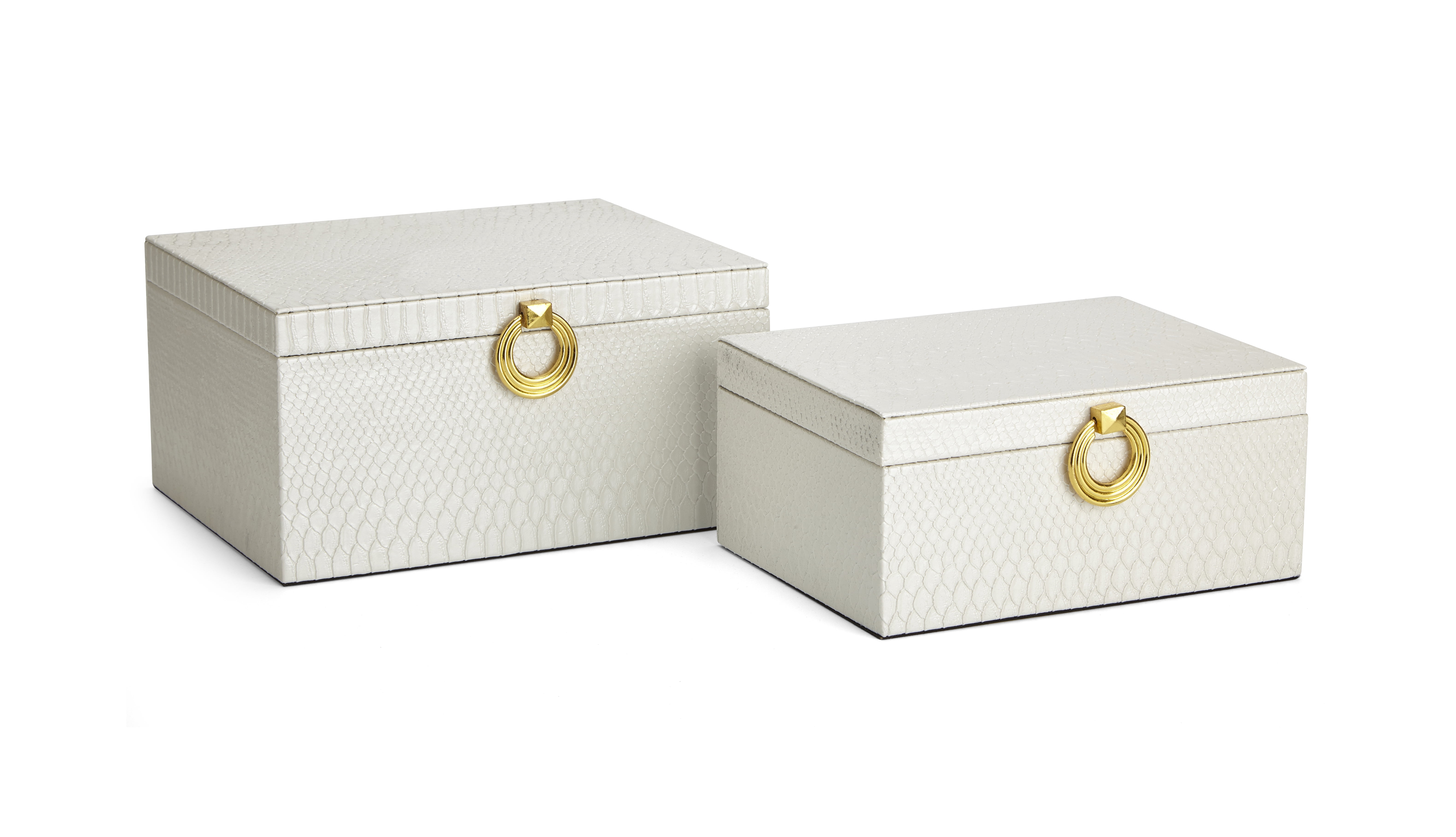 Oscar White Jewelry Boxes - Set of 2 - Walmart.com