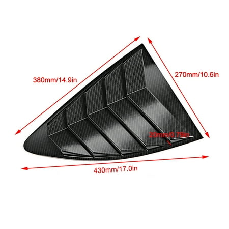 Windshield Sun Shade Cover, Window Louvers Carbon Fibre Texture Louver ...