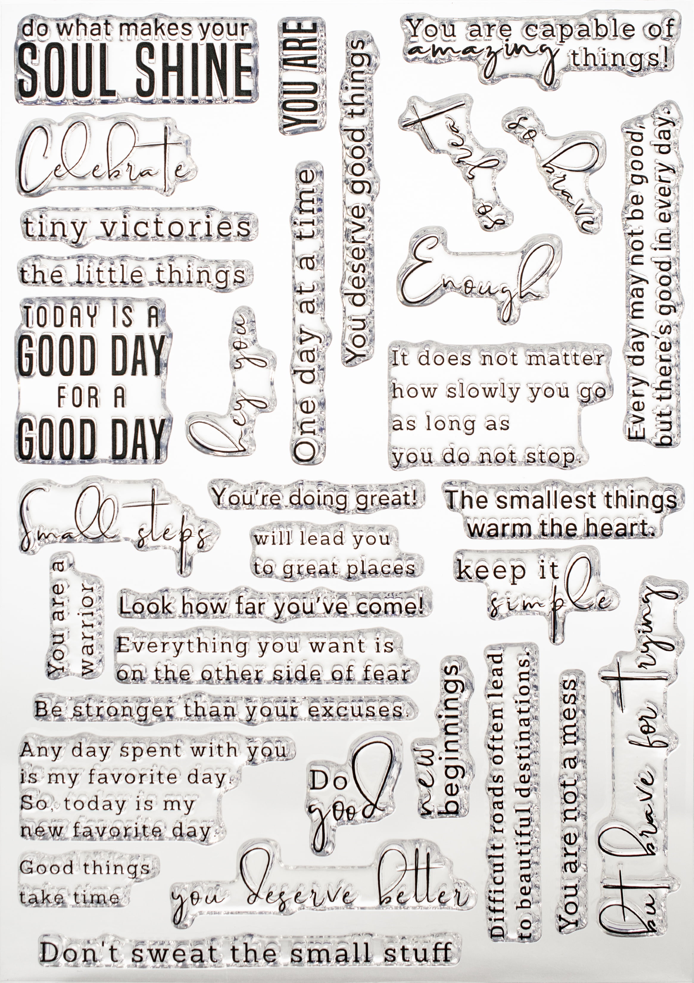 Pinkfresh Studio Clear Stamp Set 6"X8"-My Favorite Things To Say ...