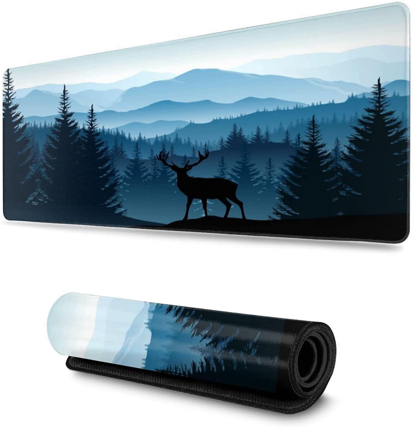 Extended Gaming Mouse Pad Large Size 31.5x11.8 inches Nonslip Rubber ...