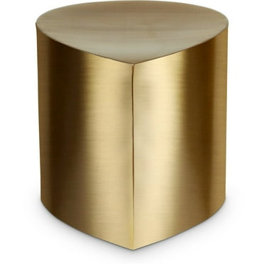 Meridian Furniture Living Room Round Glass Top Doma Cream / Gold Coffee ...