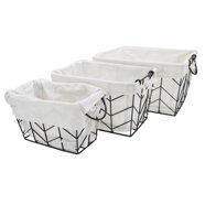 Whitmor Woven Strap Storage Baskets - Set Of 3 - Espresso - Walmart.com
