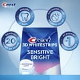 Crest 3DWhitestrips Sensitive Bright + Whitening Light Teeth Whitening ...
