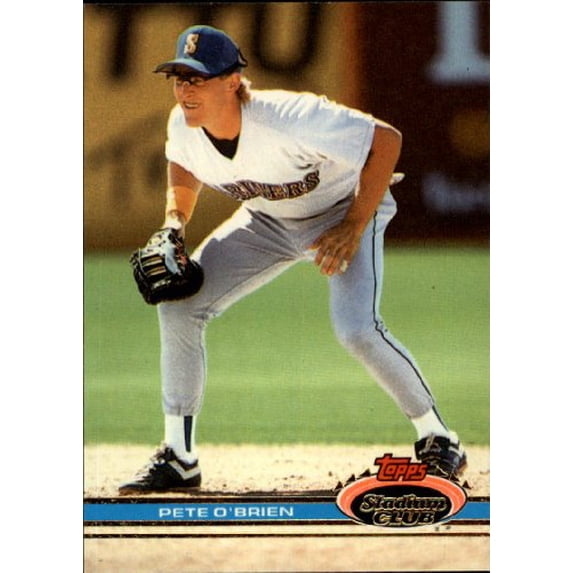 1991 Stadium Club #285 Pete O'Brien MLB Baseball Trading Card - Walmart.com
