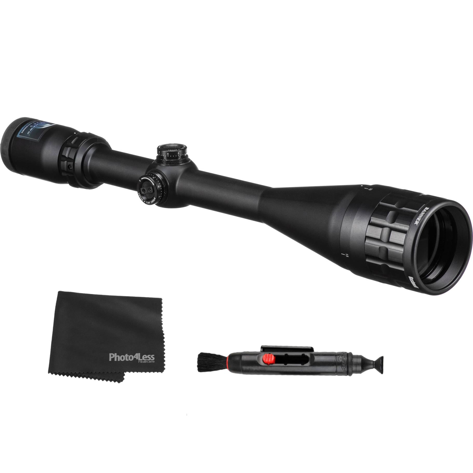 Bushnell Banner 6-18x50 Matte Black Multi-X Reticle Riflescope + Lens ...