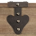 Household Essentials White Washed Rustic Decorative Wooden Trunk, Large ...