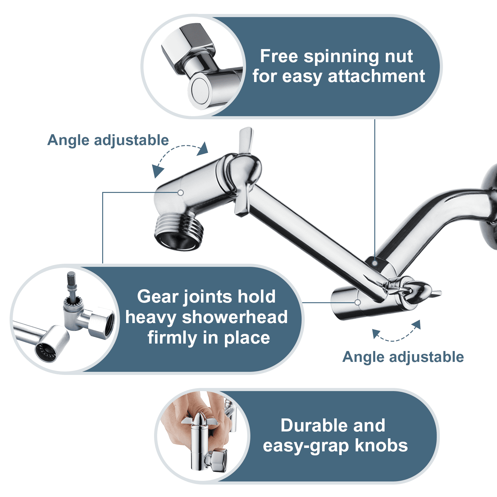 Shower Arm Extension For Short People BRIGHT SHOWERS Shower Arm