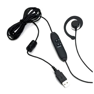 HS-SE-USB Single Ear Headset with USB Plug - Walmart.com