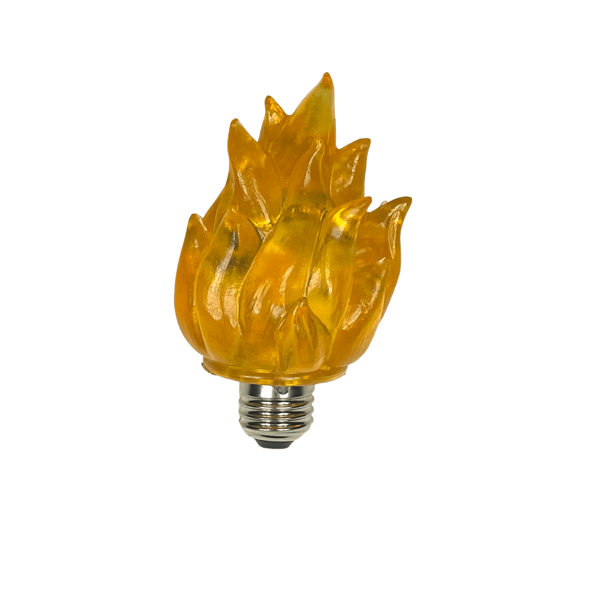 Flame LED Light Bulb, Non-Flickering, 3D Epoxy Resin Fire, Dimmable ...