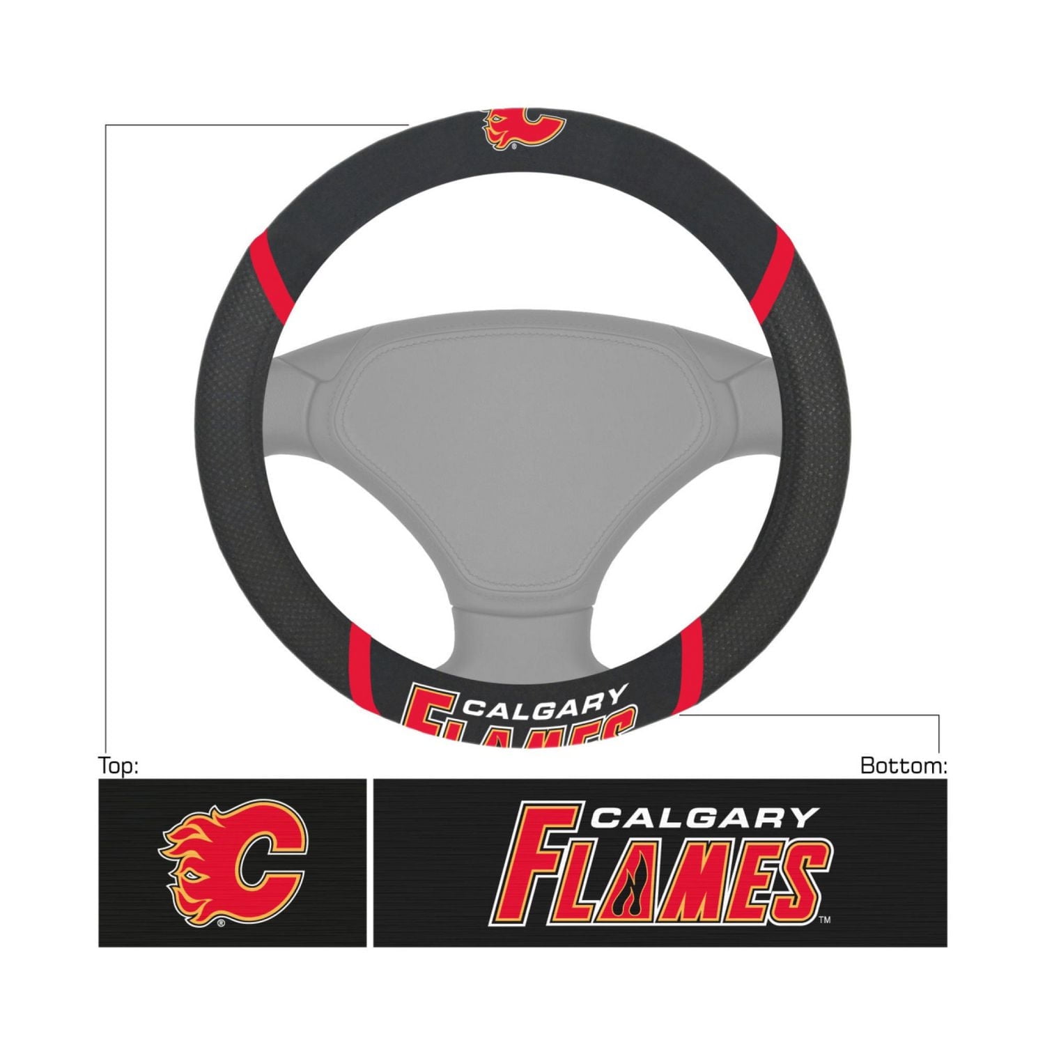 Click here for Fan Mats Nhl Calgary Flames Steering Wheel Cover prices