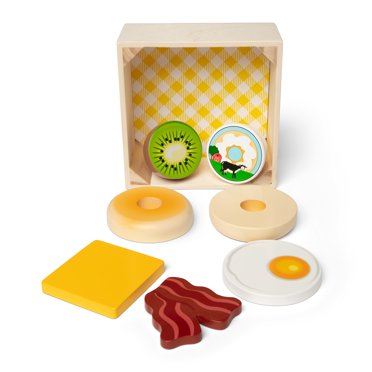 Melissa & Doug Wooden Vending Machine Play Set, Sort & Stock Toy Food ...
