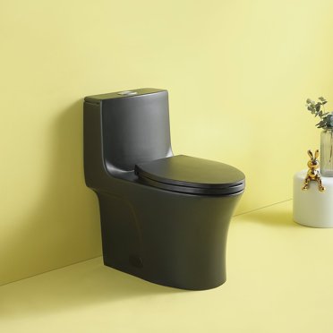 Woodbridge T-0001 , Dual Flush Elongated One Piece Toilet with Soft ...