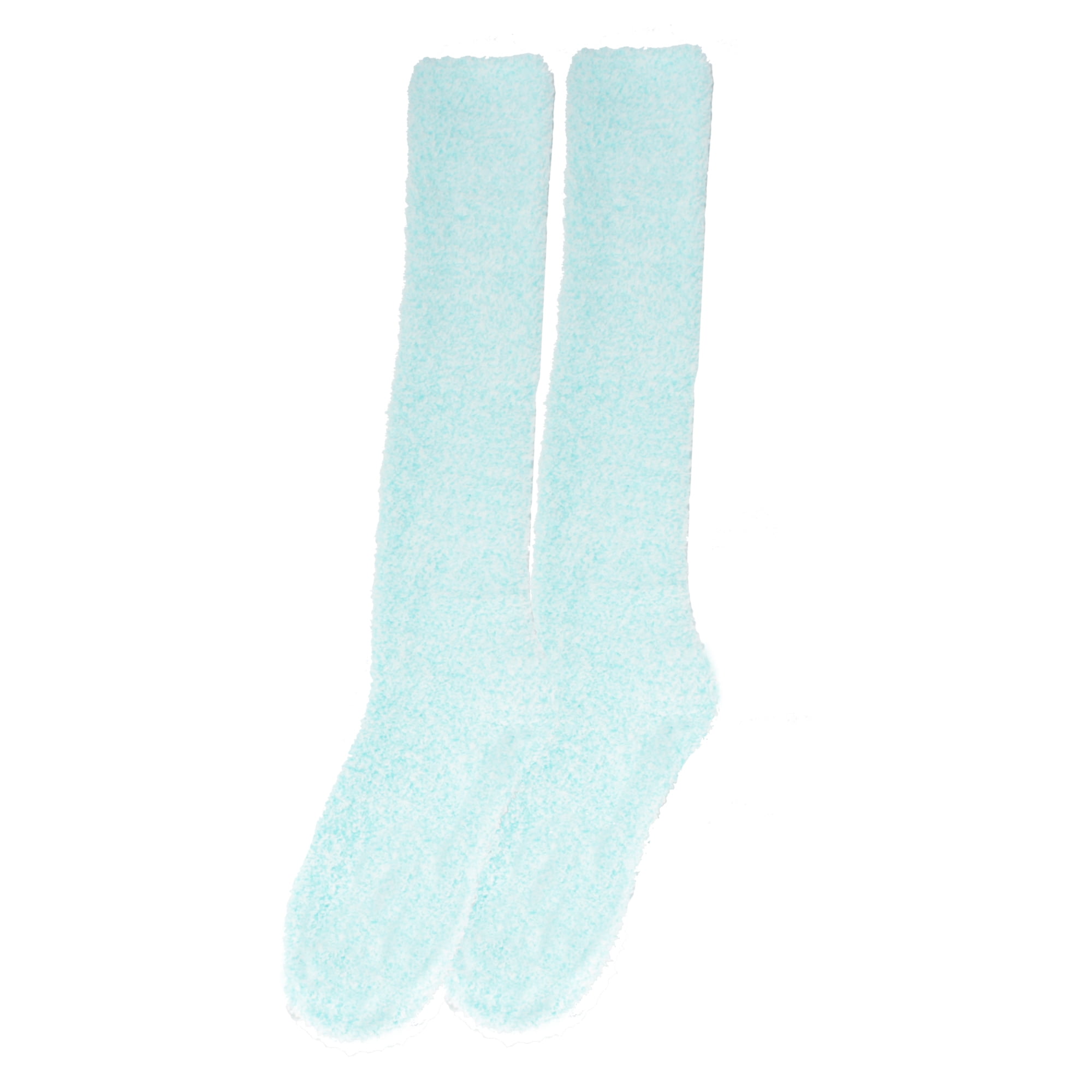 Women's Fuzzy Feather Soft Cozy Knee High Socks - Light Blue - 1 Pair ...