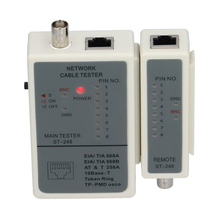 LHCER 248 Cable Tester Automatic Scanning RJ45 RJ12 RJ11 Wires Detector ...