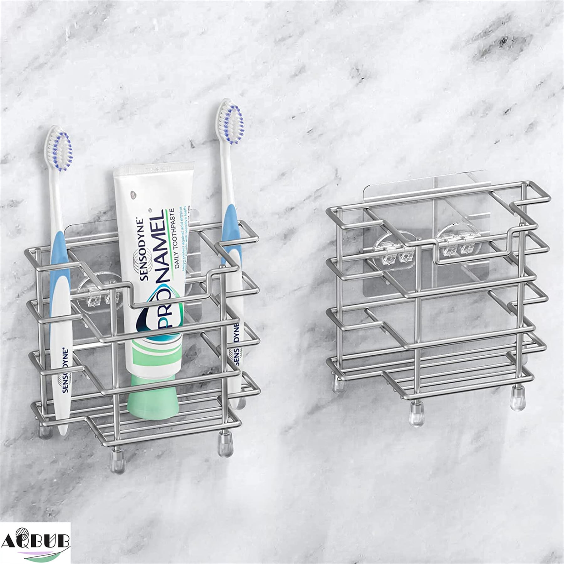 Toothbrush rack wall mounted, 3-bath shower toothbrush manager rack ...