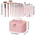 Costeam 40 Piece Complete Beauty Tool Set with Travel Makeup Bag Brushes and Puffs，All In One ...