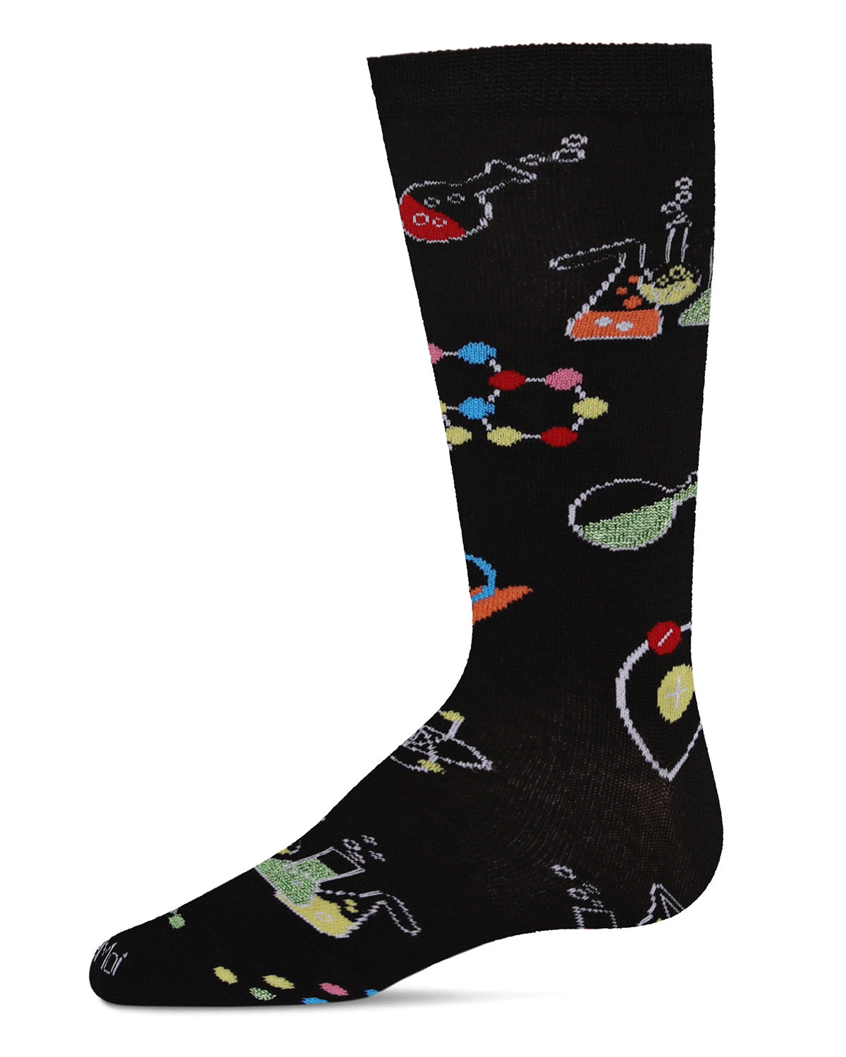 MeMoi Men's Cool Science Geek Bamboo Blend Novelty Crew Sock - Mens ...