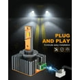 6000K LED Headlight Bulb D3S D3R High Low Beam Replace HID Bulb Kit For ...