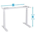 UNICOO® Electric Stand Up Desk Dual Motor, 3 Stage Up Lifting Legs with ...
