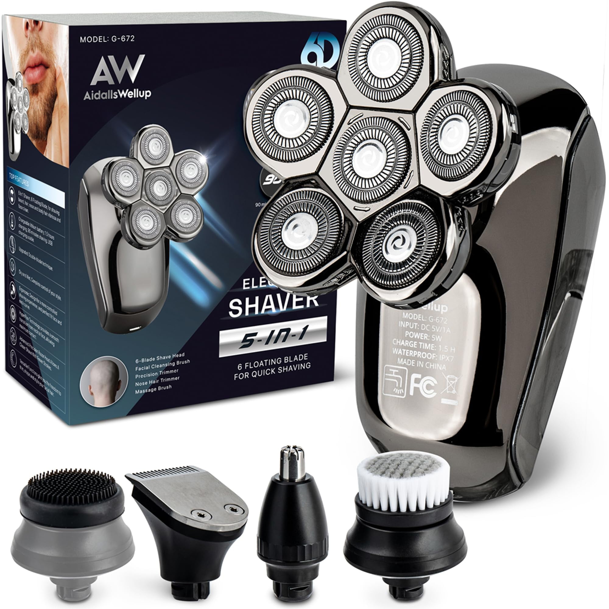 AxiomWarrior Head Shavers for Bald Men: Waterproof Bald Head Shavers ...