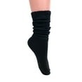 Lightweight Slouch Socks for Women Extra Thin Black Cotton Socks 3 ...