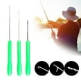3Pcs Fishing Splicing Needle Baits Boilie Drill Stringer Hook Needle ...