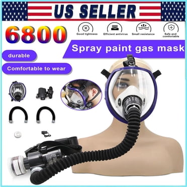 ST-100X Reusable Full Face Gas Mask with Vapor, Particulate Filtration ...