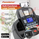 Famistar 4.5HP Portable Folding Running Machine, 15 Level Incline ...