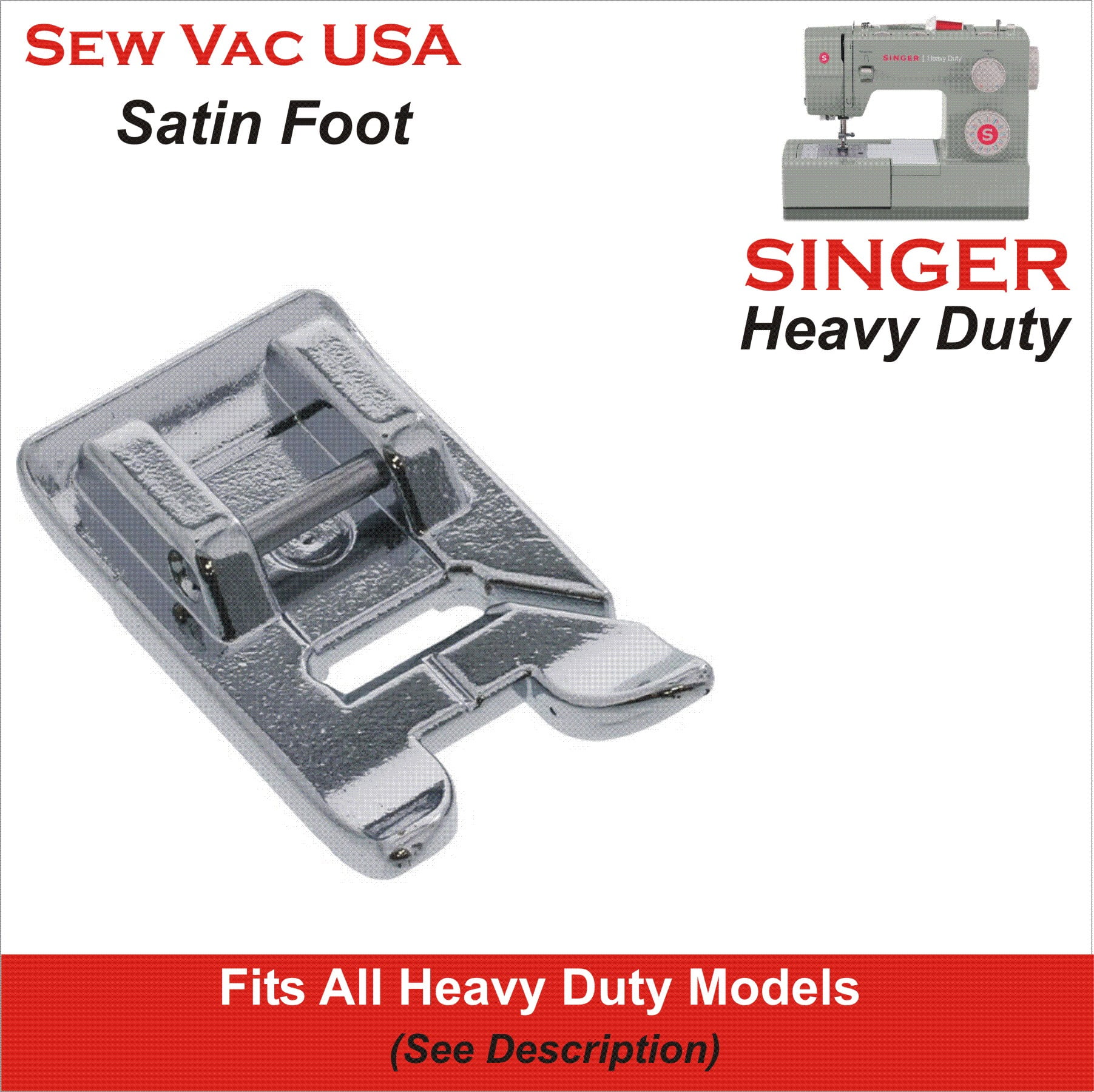 Satin Stitch Foot For SINGER Heavy Duty Model 4423 - Walmart.com