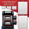 Perco Pro 2 Line Price Label Machine, 8 Digit Marking Gun with 750 ...