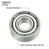 S696ZZ Stainless Steel Ball Bearing 6x15x5mm Double Metal Shielded S682 ...
