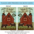Toland Home Garden Better on the Farm Cow Fall Flag Double Sided 28x40 ...