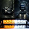 HQRP Safety Vehicle Car Auto 8 LED Flashing Strobe Lights Amber / White ...