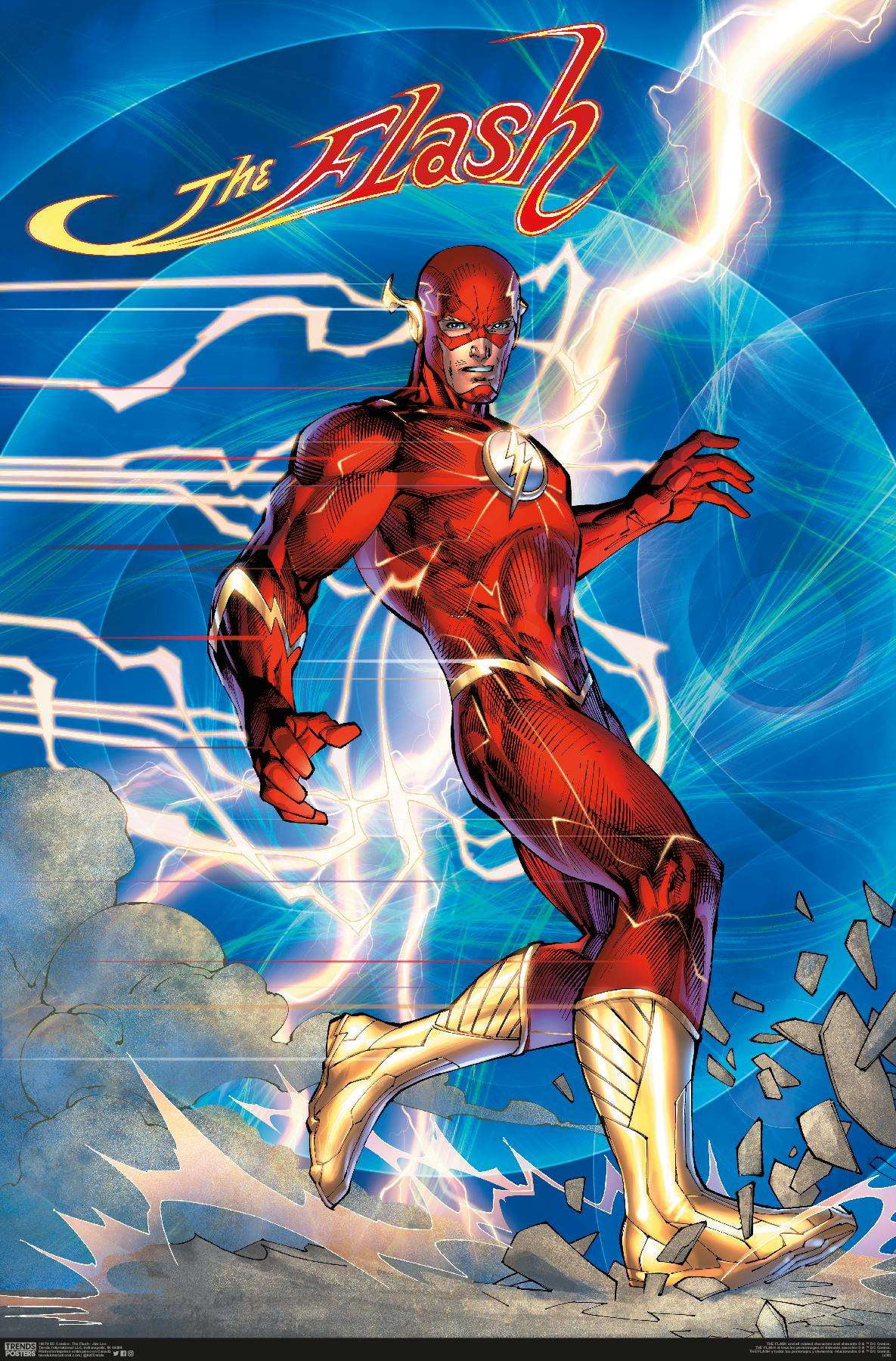 DC Comics - The Flash - Jim Lee Wall Poster, 14.725" x 22.375 ...