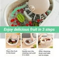 2025 New Fruit & Vegetable Washer Spinner Bowl | 720° Vortex Cleaning ...