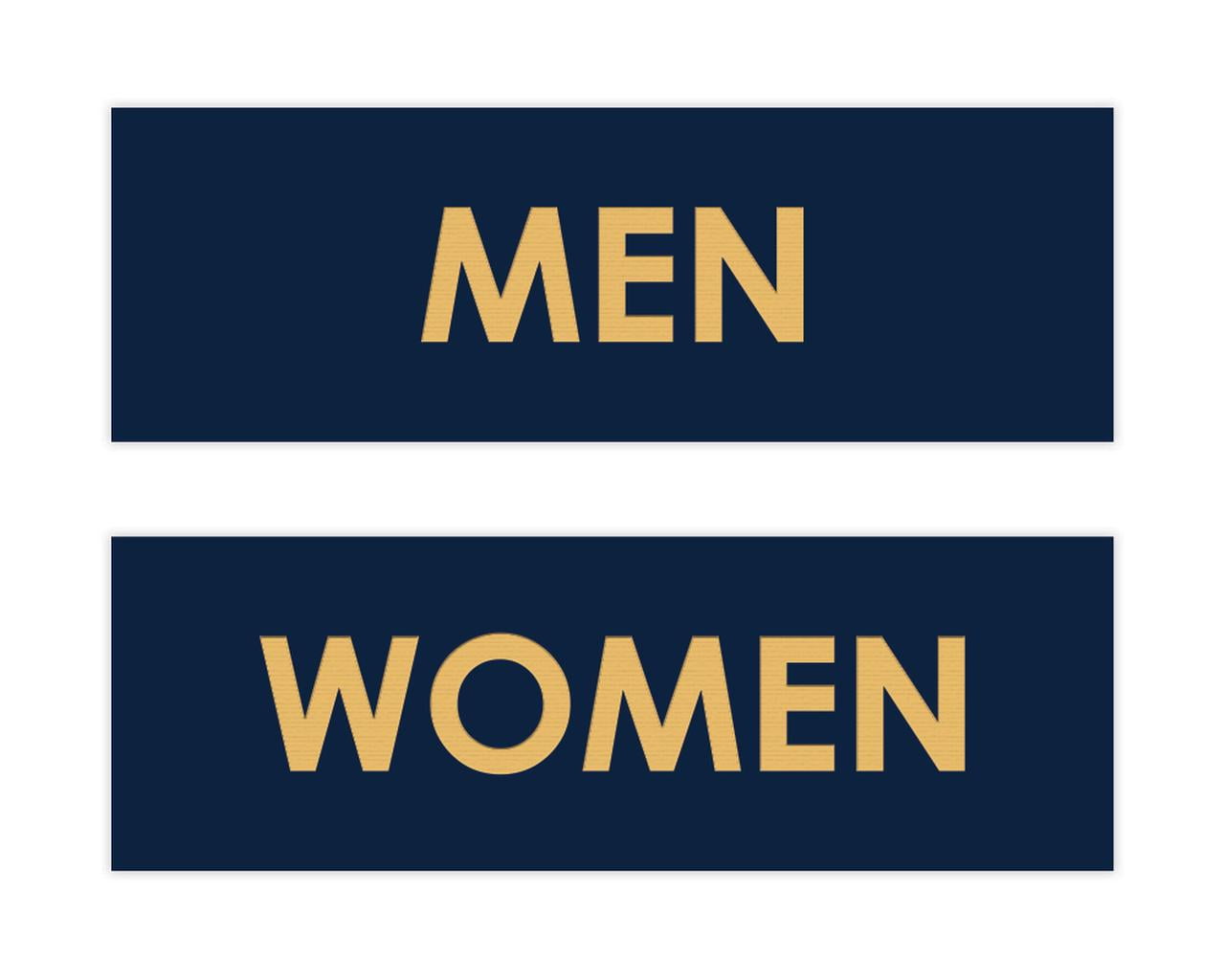 Basic Men Women Sign Set (Navy Blue/Gold) - Medium - Walmart.com