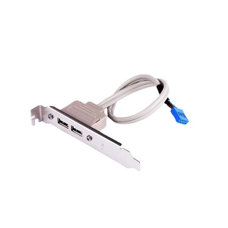 HUSERYT 2-port USB 2.0 rear baffle desktop computer chassis PCI-bit ...